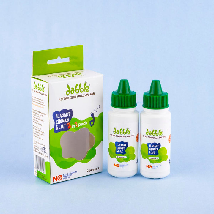 Safe & Fun! Washable, Non-Toxic Chunky Glue for Toddlers & Kids Crafts ...